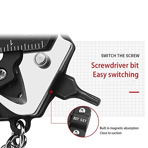 Keychain Screwdriver Multifunctional Hexagon Coin Outdoor EDC Tool Hexagon Folding Pocket Coin Gear Knife Pee Fold Coltello Mini