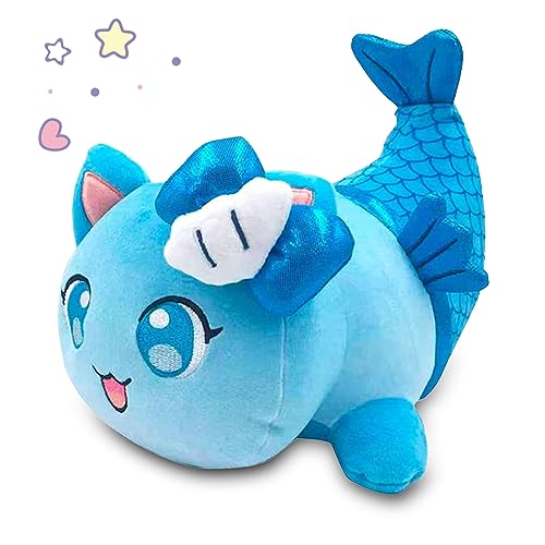 Cat Stuffed Animal Plush,Soft Cat Plush Doll Birthday, Party Gift for Kids Girlfriend and Sisters (Mermaid)