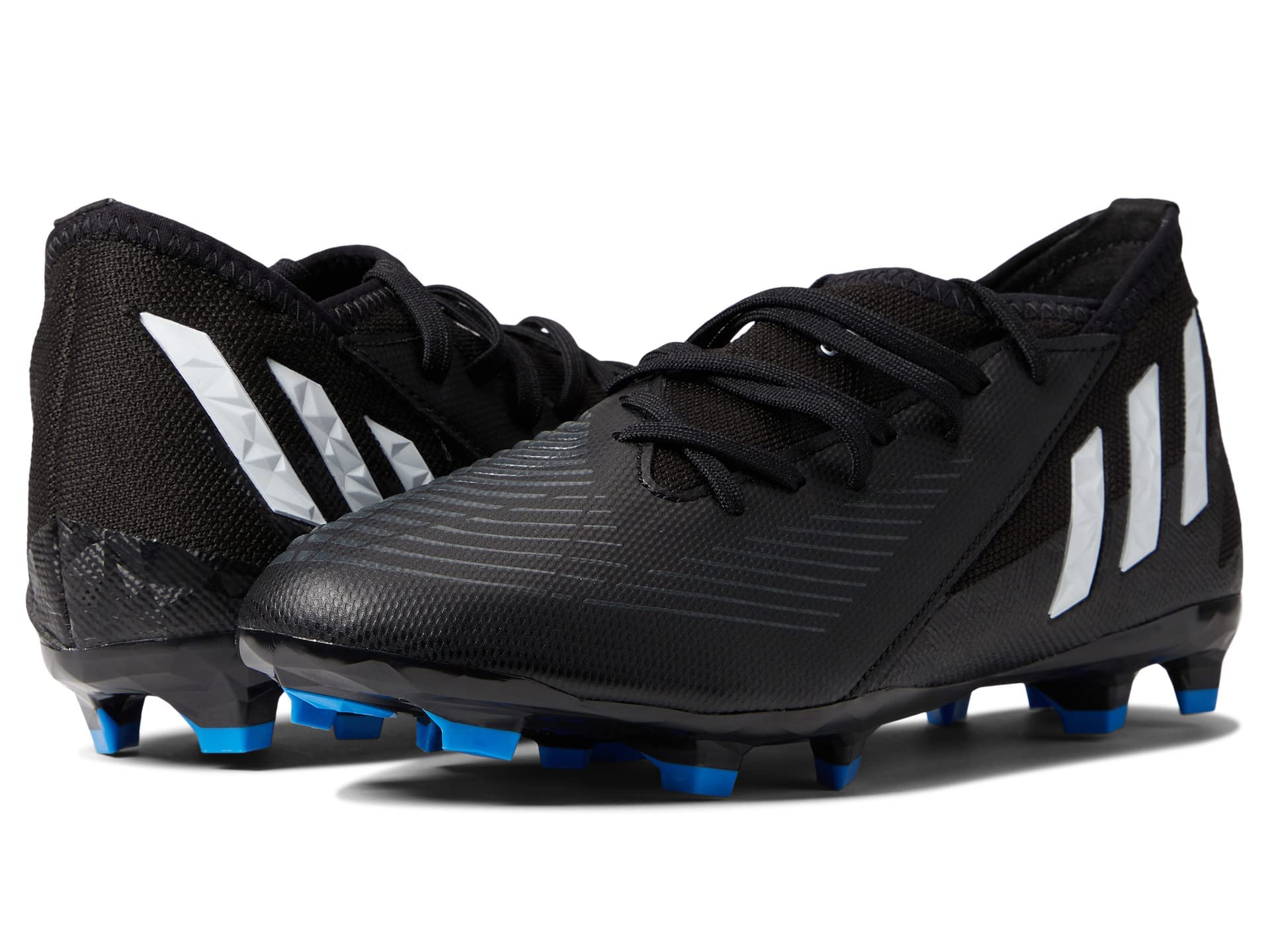 adidas Big Kid Predator Edge.3 Firm Ground Core Black/White/Vivid Red 4