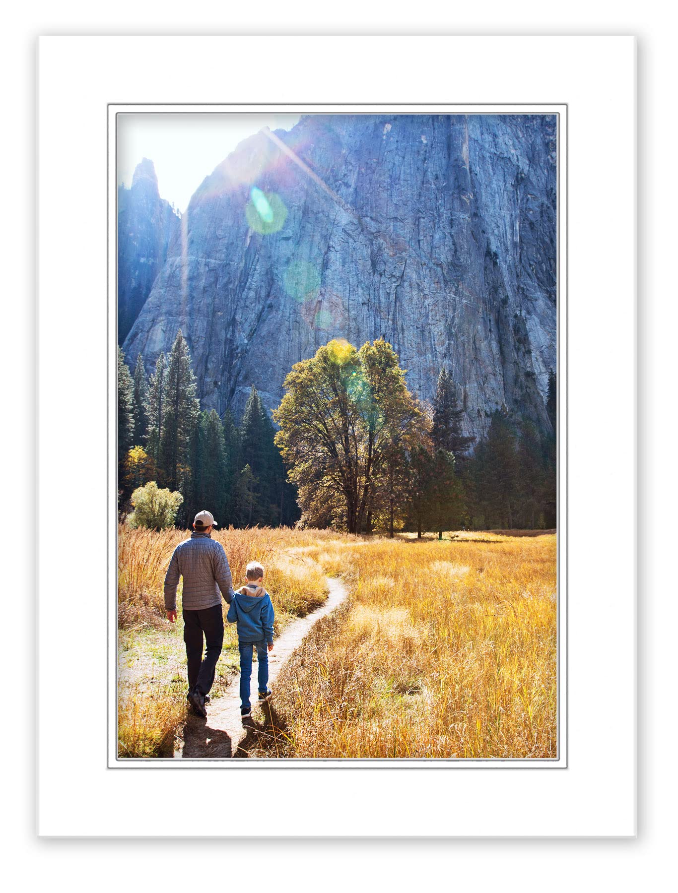 5x7 Mat for 4x6 Photo - Precut White on White Double Mat Picture Matboard for Frames Measuring 5 x 7 Inches - Bevel Cut Matte to Display Art Measuring 4 x 6 Inches - Acid Free ONE MAT