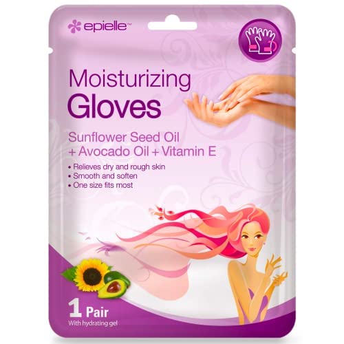 Epielle Hydrating & Moisturizing Gloves & Socks Masks Combo 12pk for Hand and Foot - Dry Hand, Dry Cracked Heel