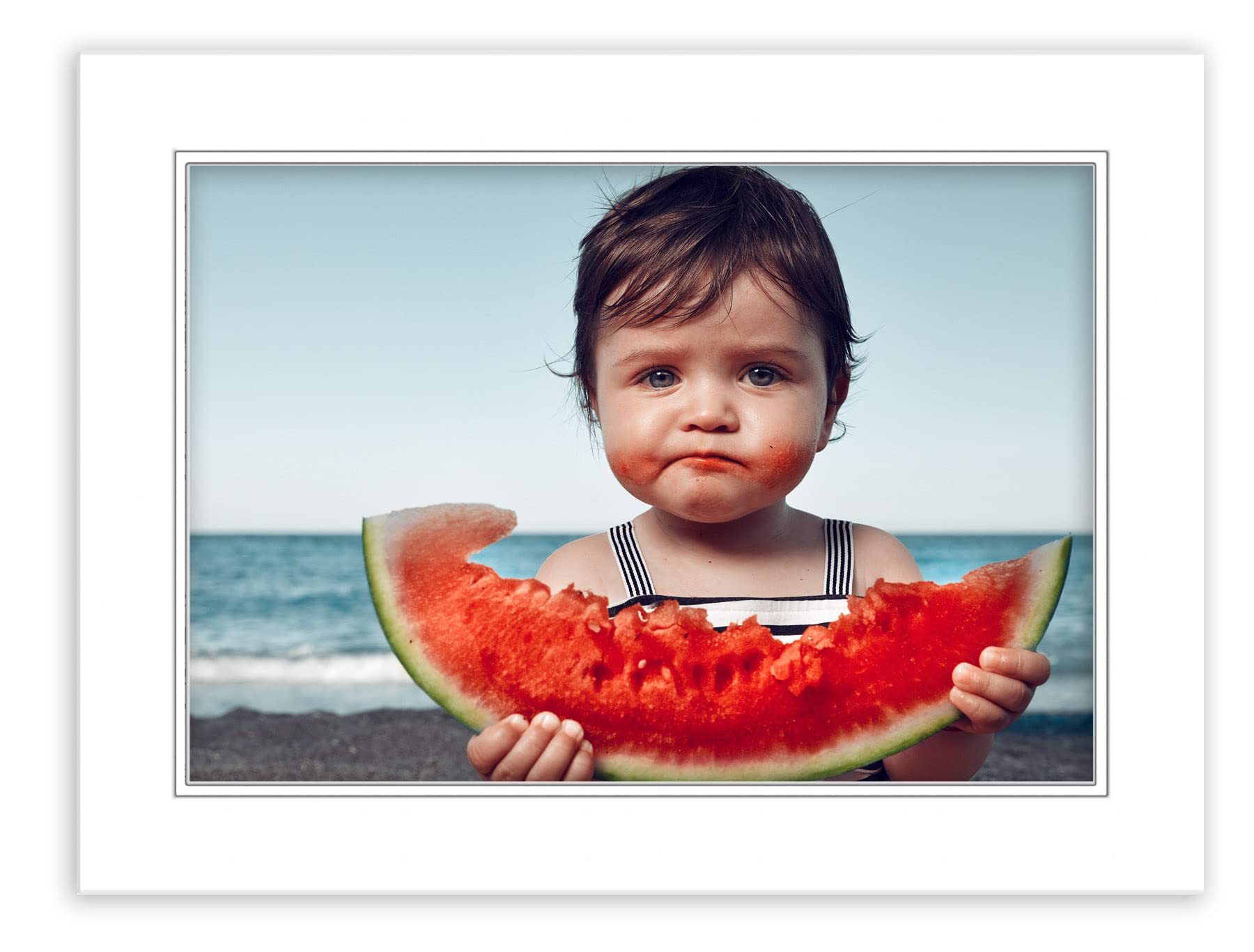 5x7 Mat for 4x6 Photo - Precut White on White Double Mat Picture Matboard for Frames Measuring 5 x 7 Inches - Bevel Cut Matte to Display Art Measuring 4 x 6 Inches - Acid Free ONE MAT