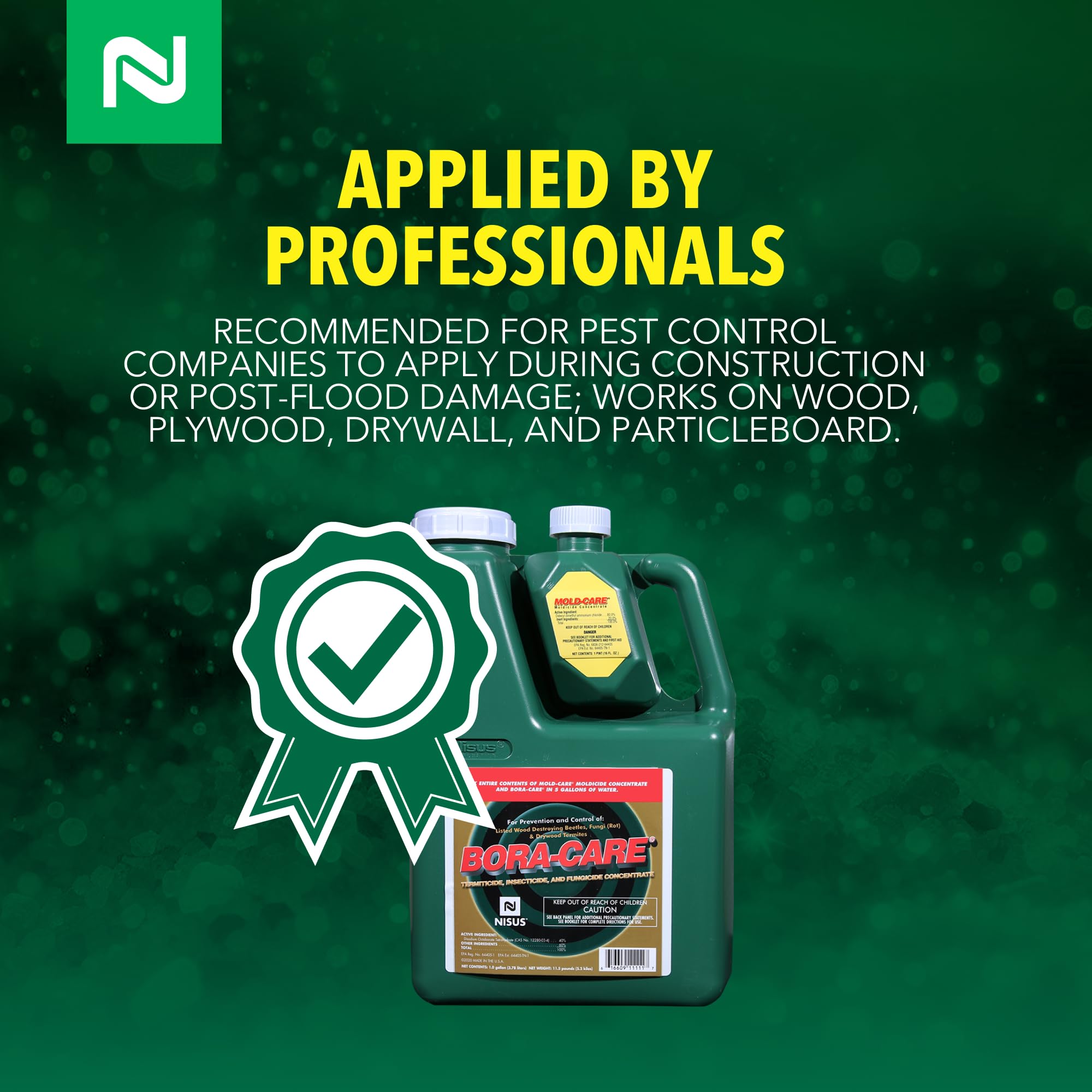 Bora-Care with Mold-Care Moldicide Concentrate, Wood Protection Against Mold, Termites, and Decay, Long-Lasting Residual Protection, 1 Gallon