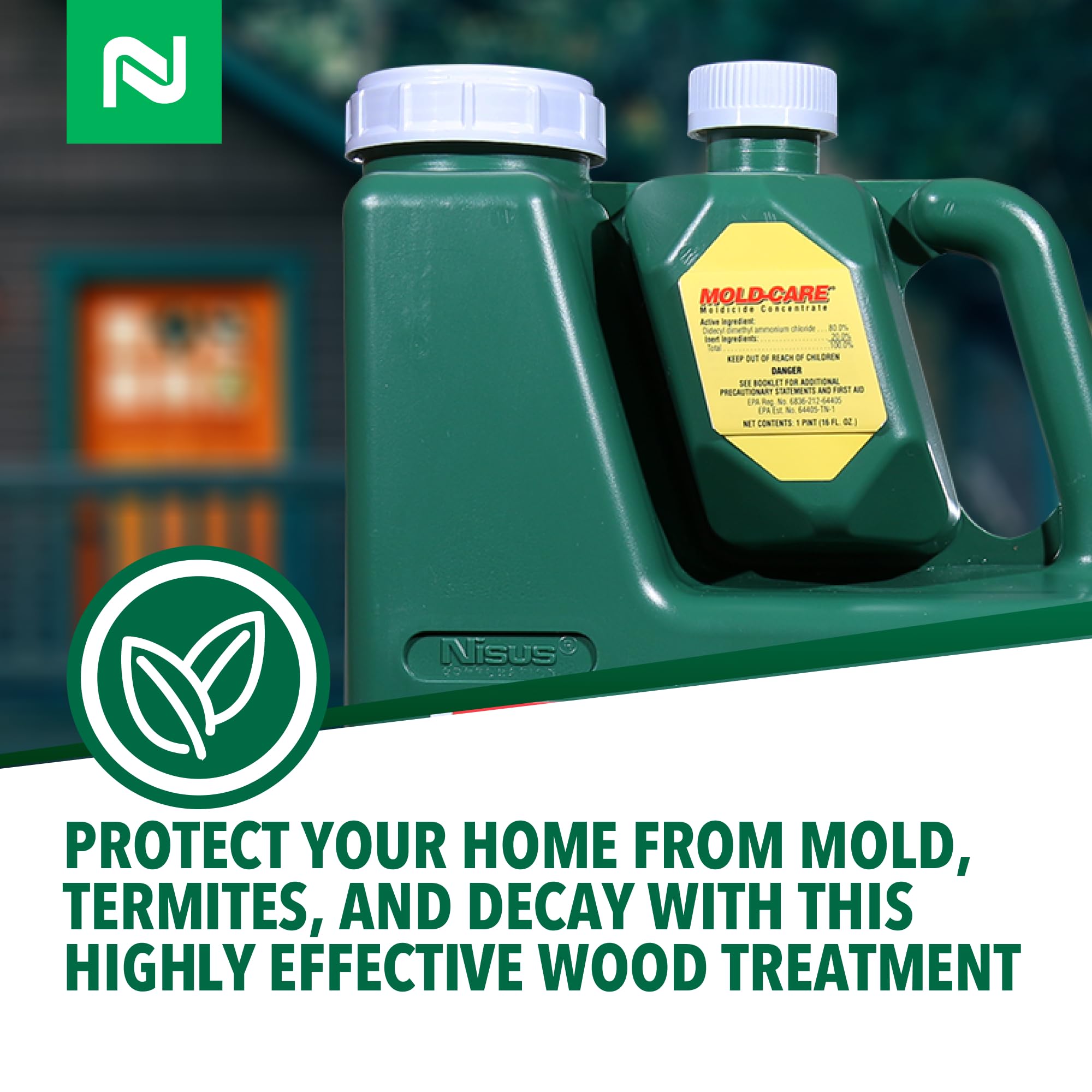 Bora-Care with Mold-Care Moldicide Concentrate, Wood Protection Against Mold, Termites, and Decay, Long-Lasting Residual Protection, 1 Gallon