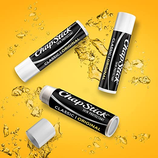 Chapstick Variety Pack Classic Original, SPF 15, & Strawberry Lip Balm Sticks Bulk, 0.15 Oz (8 Count) - Chap Stick Skin Protectant Moisturizer Tubes, Stocking Stuffers - By Dr. Plenty