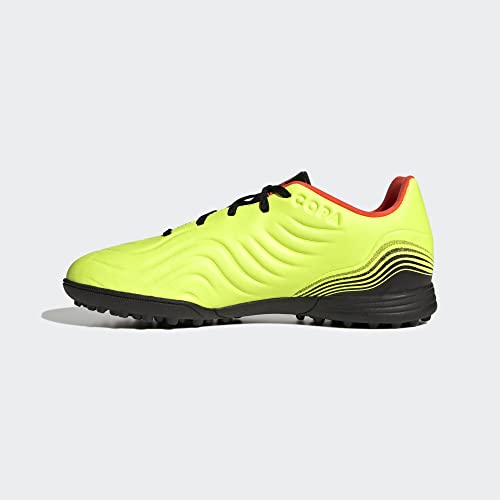 adidas Copa Sense.3 Turf Soccer Shoe, Team Solar Yellow/Black/Solar Red, 4.5 US Unisex Big Kid