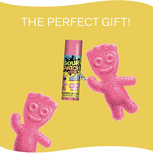 Taste Beauty Sour Patch Kids–Flavored Lip Balm and Keychain Holder, (Flavor), 2-Piece Set