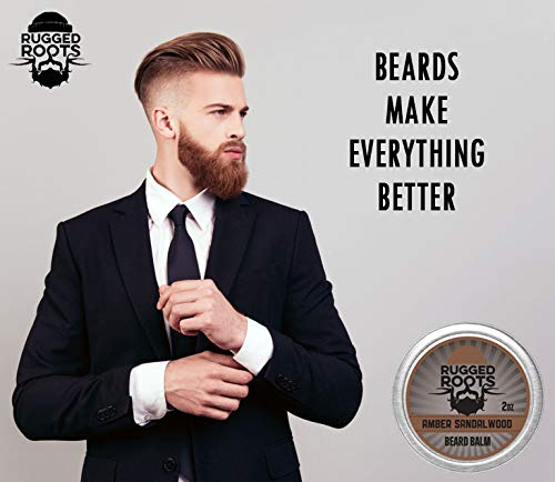 Rugged Roots Beard Oil and Conditioner Natural Beard Care Made with Tobacco Vanilla Scented Premium Oils- Softens Beard and Promotes Healthy Beard Growth-Small Gift for Men, Perfect Stocking Stuffer