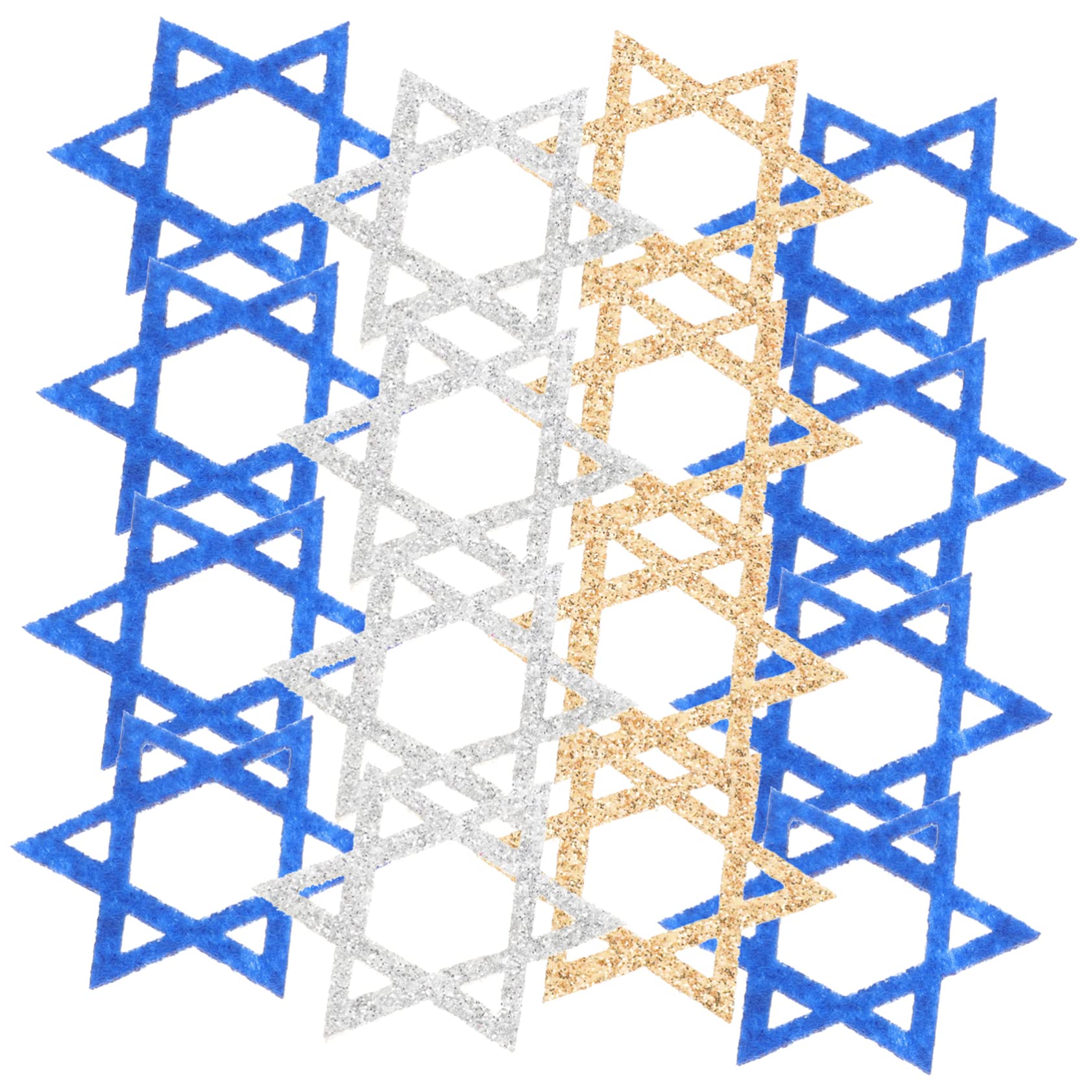 NOLITOY 50pcs Hanukkah Decoration Star Decorations Star Confetti Hanukkah Star Confetti Decked Table Scatter Non-woven Hanukkah Party Decor Party Table Decor Colorful Non-woven Fabric