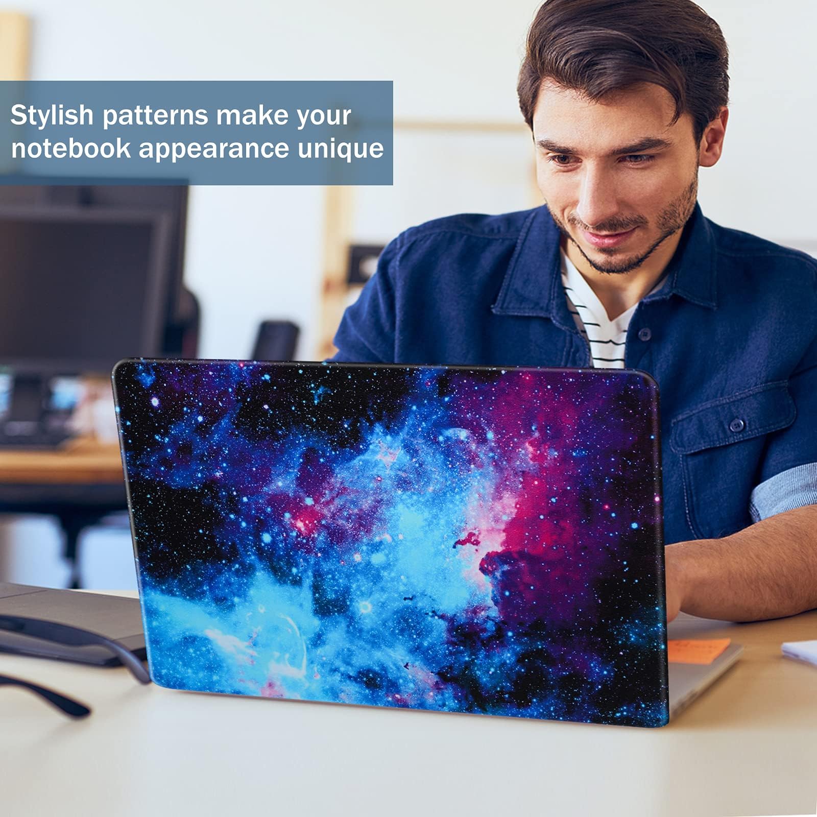 Laptop Notebook Skin Sticker Cover Decal Fits 12 13 13.3 14 15 15.4 15.6 inch Laptop Protector Notebook PC | Easy to Apply, Remove and Change Styles (Galaxy)