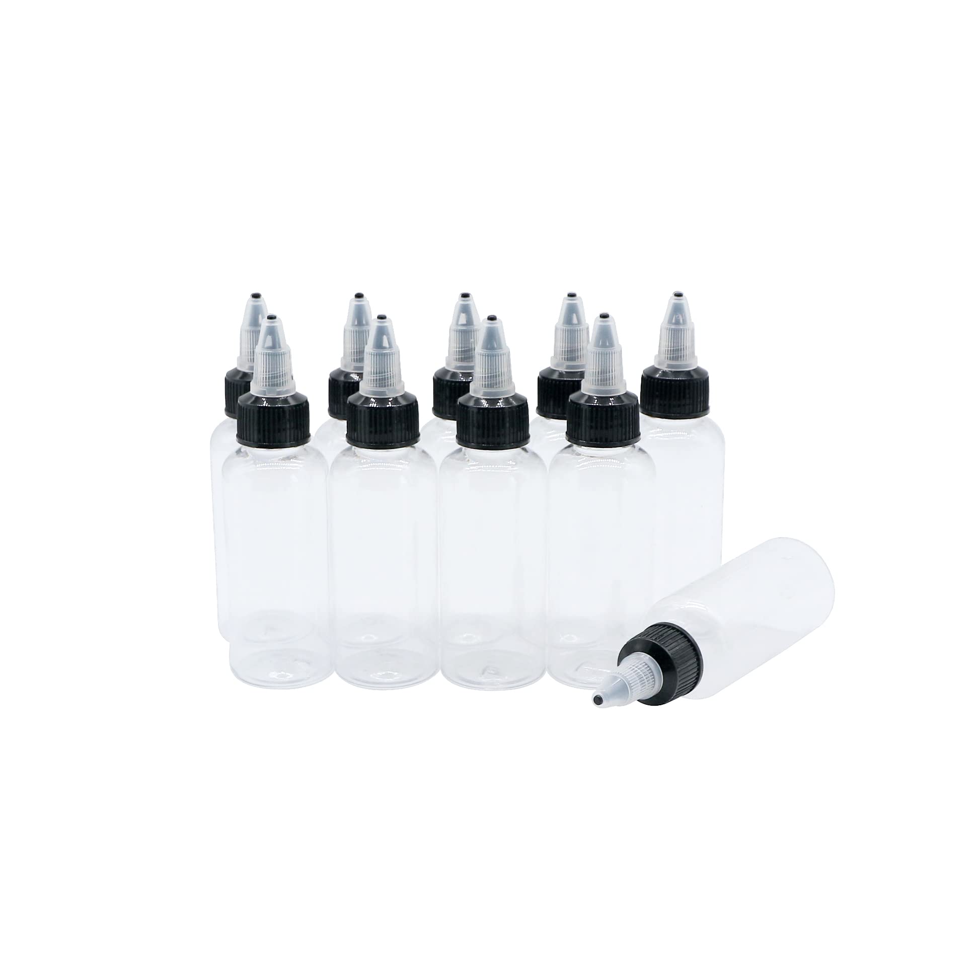 PET Plastic Extruded Liquid Bottle,squeeze bottle,dropper ,dispensing bottle,10 Pcs 1 oz Bottles,Laboratory wash Bottle,drip Bottle,Tattoo Ink,Watercolor Pigment Bottle, Ink Discharge Bottle(30ml)