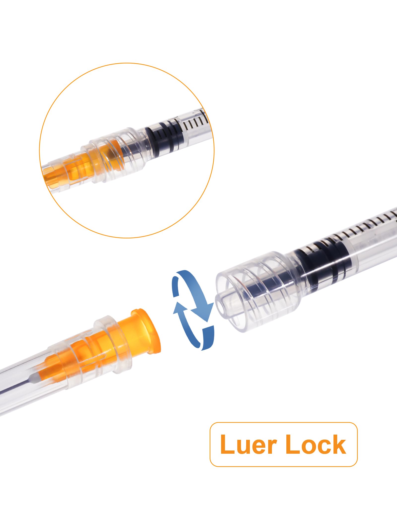 1ml with 25 Gauge 1 Inch, Lab Supplies for Industrial Scientific Labs, Liquid Measuring, Pack of 20