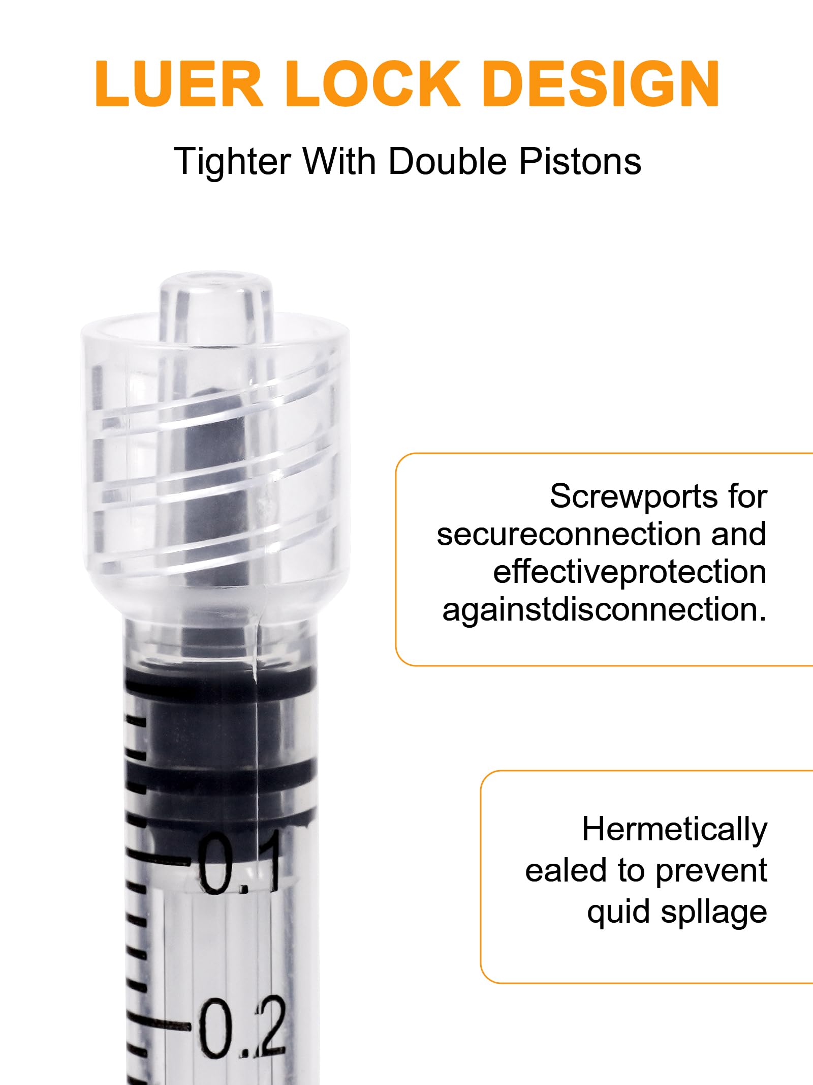 1ml with 25 Gauge 1 Inch, Lab Supplies for Industrial Scientific Labs, Liquid Measuring, Pack of 20
