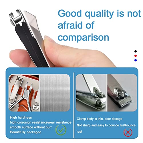 Manicure Set ,Pedicure kit Including ingrown Nail Scissors, Nail Clipper kit,Stainless Steel Trim Nail kit with Gift Packing Box, Gift for Parents Husband and Friends(Tropical Orange)