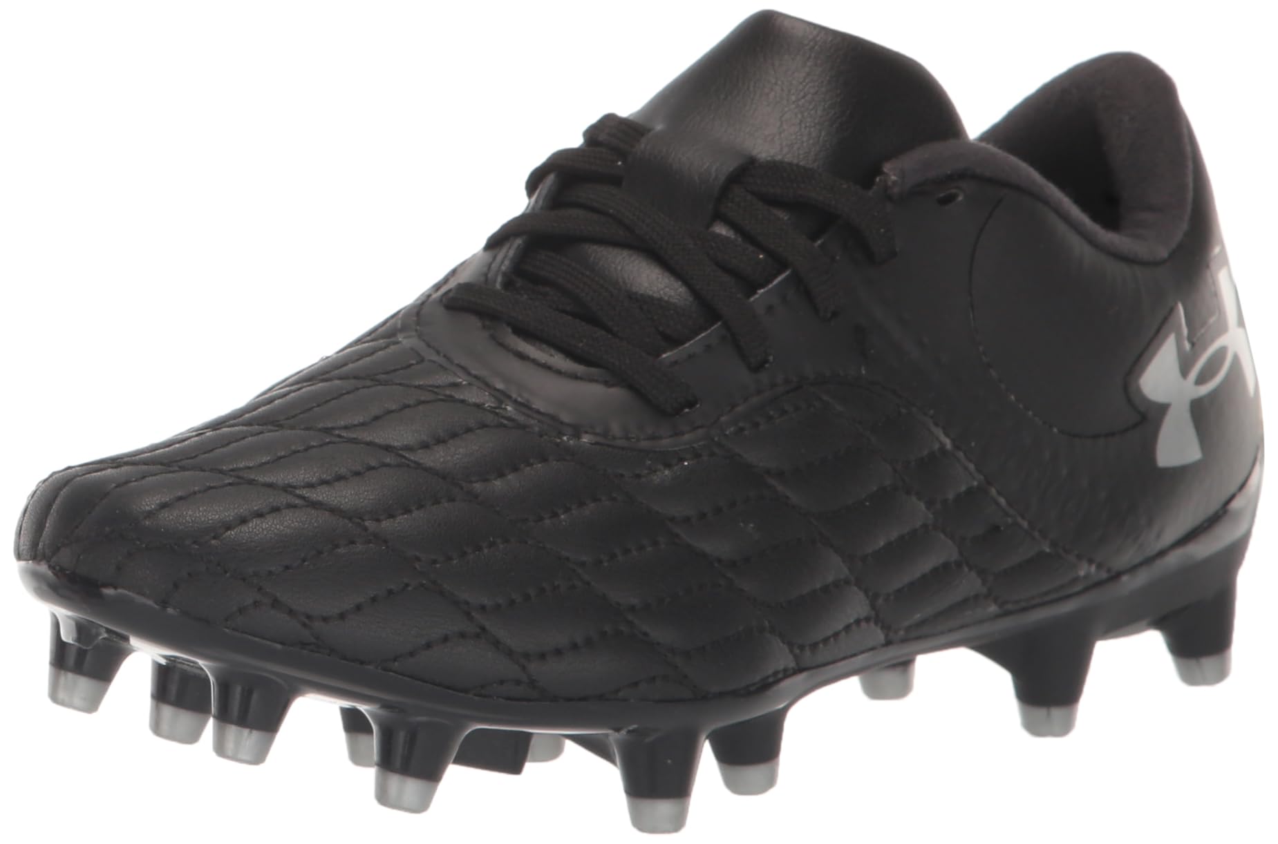Under Armour Boys' Magnetico Select 3.0 JR, (001) Black/Black/Metallic Silver, 3, US