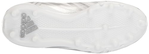 adidas Freak Spark 23 Football Shoe, White/White/Gold, 2 US Unisex Little Kid
