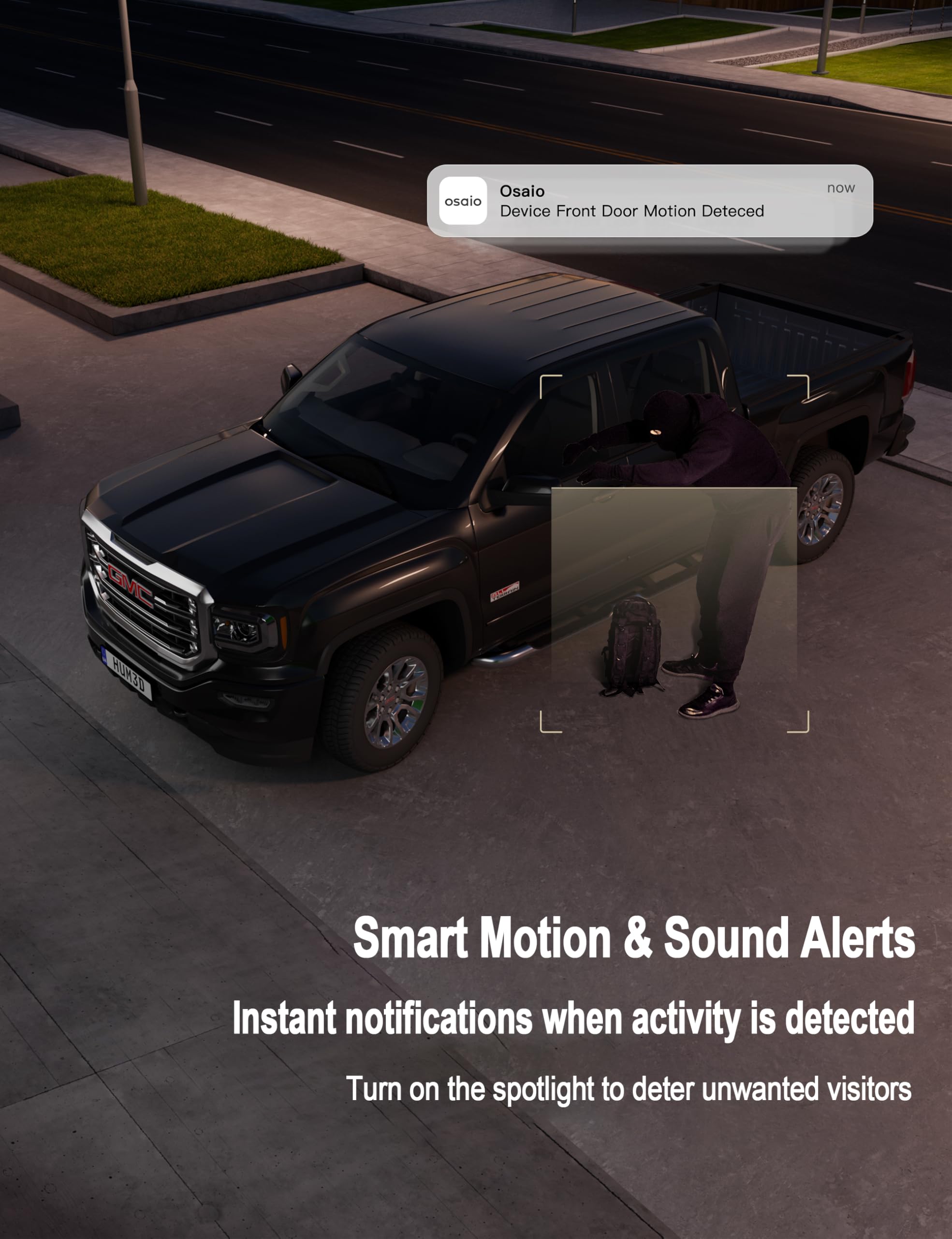 GNCC Outdoor Camera, 2K Cameras for Home Security Outside, Home Security Cameras, Motion Detection, Night Vision, 24/7 Recording, 2 Way Audio, Waterproof, Cloud & Local, Plug-in, APP Control