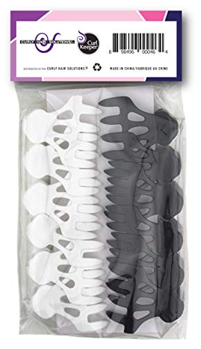 CURL KEEPER - Roller Jaw Clamps: Lift At The Roots For a Full Looking, Bouncy Style That Preserves The Natural Form Of Your Curls (12 Roller Jaw Clamps Per Pack)