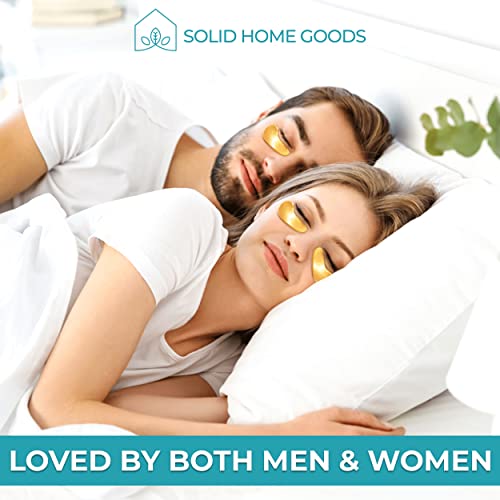 SOLID HOME GOODS Under Eye Patches- 20 Pairs - Under Eye Mask for Puffy Eyes and Dark Circles Treatment – Look Less Tired, Reduce Wrinkles, and Fine Lines, Collagen Masks for Beauty & Personal Care