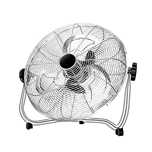 Wgwioo Adjustable Floor Fan, Floor Wall Fan, High Velocity Cold Air Circulator, High Velocity Heavy Duty Floor Fan, for Industrial, Commercial, Residential, and Greenhouse Use,12 inch