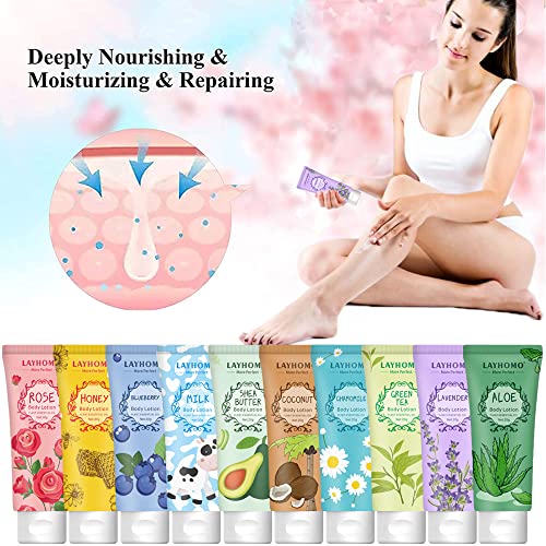 20 Pack Mini Body Lotion Gift Bulk for Dry Skin, Travel Size Small Body Cream With Shea Butter,Natural Fragrance Moisturizing Body Lotion for Women,Gift Sets for Bridesmaid,Nurses,Teacher,Workers,Bridal Shower Favors,Baby Shower Favors Birthday Christmas