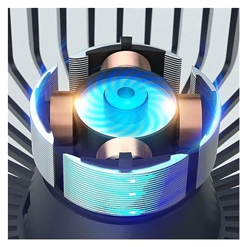 DHAEY Mini Fan Fan USB Plug-in Desktop Fan, Mini Fan with 5 Large Wind Blades, 360° Rotation Adjustable Angle Desk Fan Outdoor