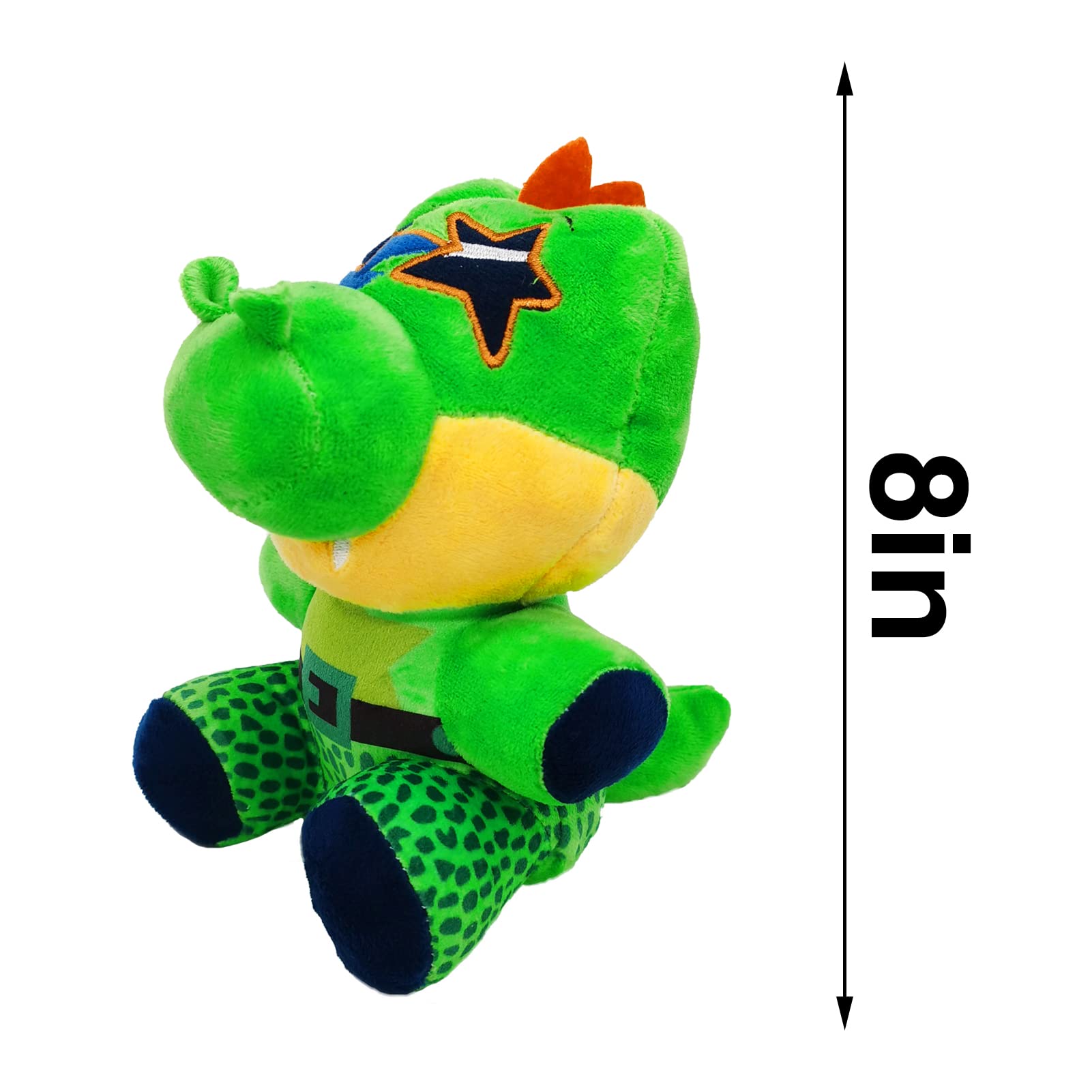 Ycixri FNAF Montgomery Gator Plush Toy Suitable for Collection,FNAF Plushies Stuffed Doll for Boy Girl Christmas Halloween Birthday Gift, 8“(Montgomery Gator)
