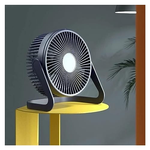 DHAEY Mini Fan Fan USB Plug-in Desktop Fan, Mini Fan with 5 Large Wind Blades, 360° Rotation Adjustable Angle Desk Fan Outdoor