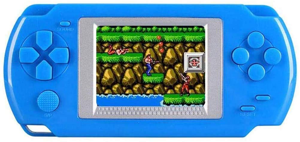 Elolicu Handheld Game Console for Kid Children, 2021 New Built in 268 Classic Retro Video Games 2 Inch Screen Portable Game Console Arcade Video Gaming Player System Best Birthday Gift for Kid (Blue)