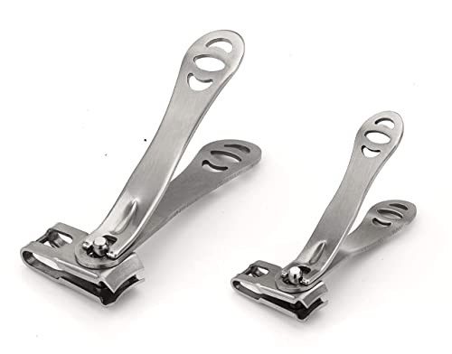 Clipper Genius Nail Clipper Set, 360 Degree Swivel Blade Nail Clippers for Men & Women, Designed to Trim with Precision, Lightweight Stainless Steel Fingernail & Toenail Trimmer, Compact Nail Cutter