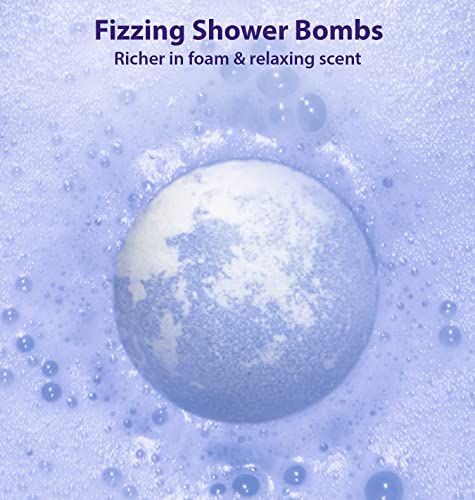Sleep Melatonin Bath Bombs Lavender Chamomile Essential Oils Calming Natural Bubble Bath Shower Fizzies Spa Gifts Set Mother's Birthday Christmas Women Perfect Stocking Stuffers