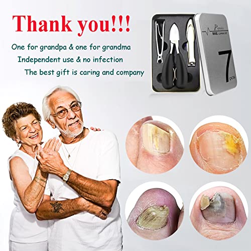 Thick Nail Clippers, Toe Nail Clippers for Thick Nail Toenail Ingrown Podiatrist for Men Adult Seniors