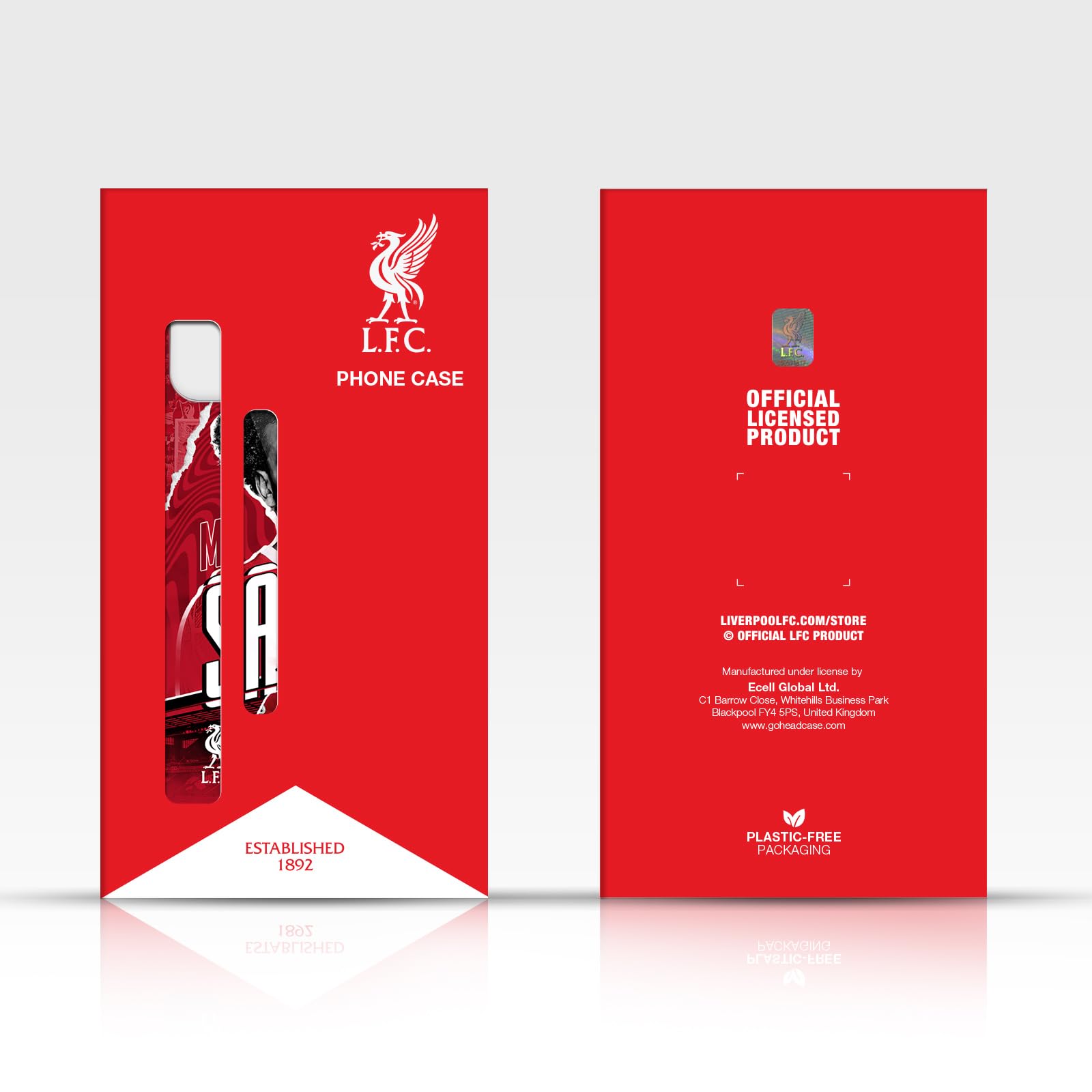 Head Case Designs Officially Licensed Liverpool Football Club Gold Logo On Black Liver Bird Soft Gel Case Compatible with Apple iPhone XR
