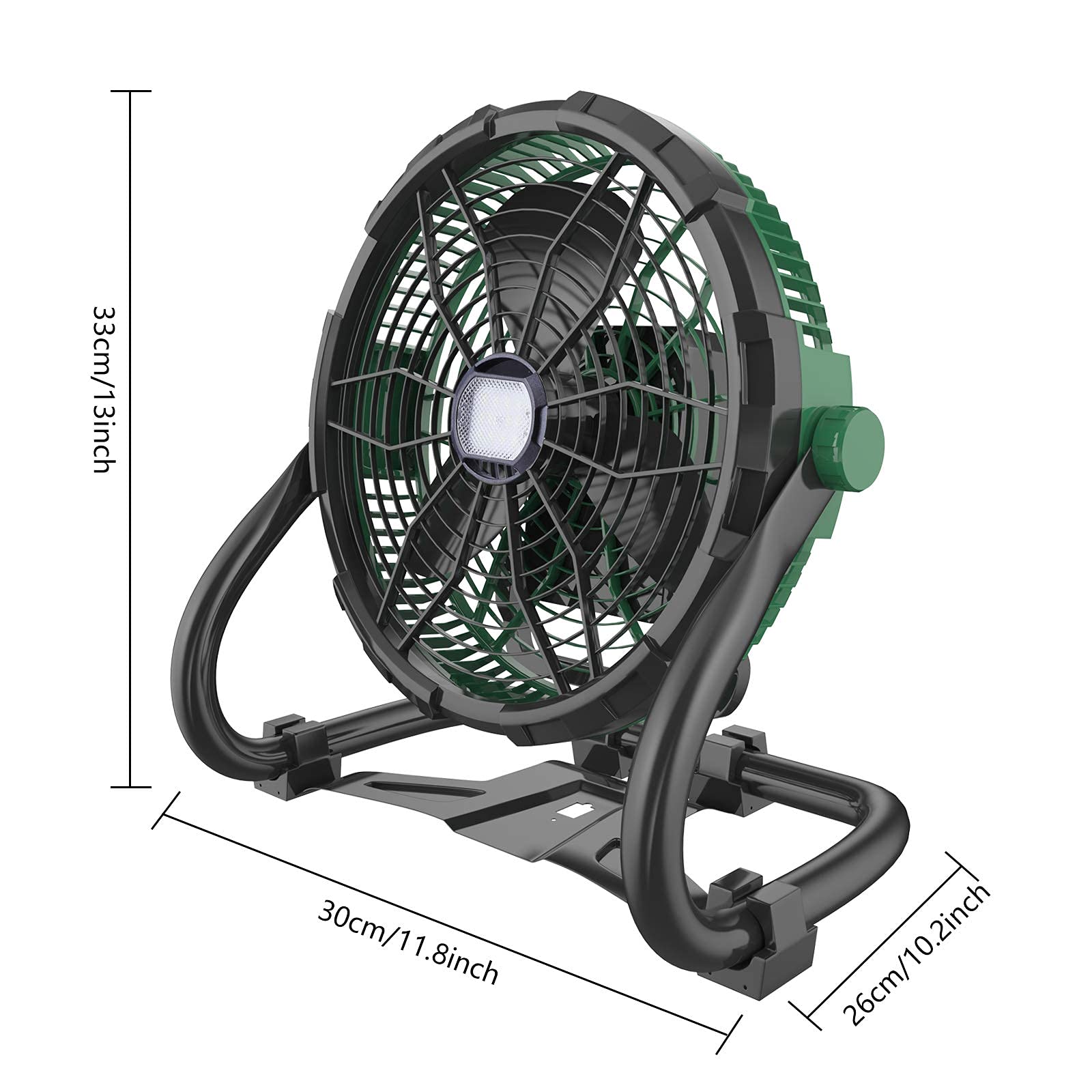 Desk Fan - 13 Inch Air Circulator Fan Turbo Fan High Velocity Vortex Fan Small Fan Wall Mountable 5 Speed Settings 360° Adjustable