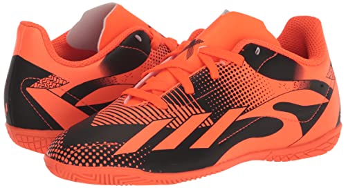 adidas X SPEEDPORTAL Messi.4 Indoor Soccer Shoe, Team Solar Orange/Team Solar Orange/Black, 5.5 US Unisex Big Kid