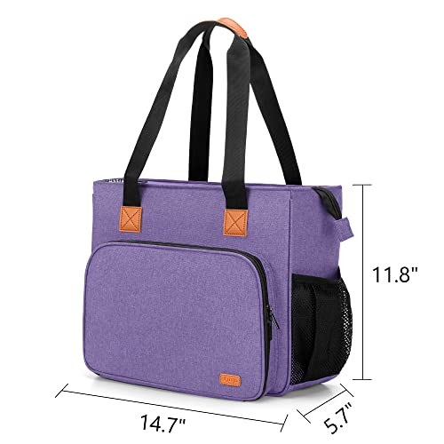 Luxja Embroidery Project Carrying Bag, Embroidery Kits Storage Bag (Bag Only), Purple