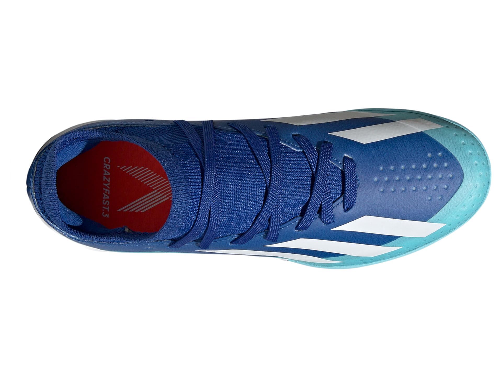 adidas Kids Boys X Crazyfast.3 Indoor Soccer Cleats Indoor - Blue - Size 12.5 M
