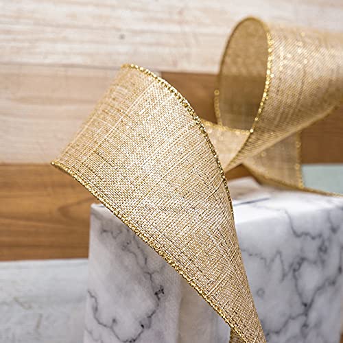 CT CRAFT LLC Orange Satin with Spider Wired Ribbon 2.5 Inch x 10 Yards for Halloween Home Decor Tree Topper Bow Gift Wrapping DIY Crafts Wreath Garland