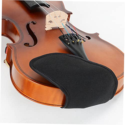 ERINGOGO 7 Pcs Violin Chin Rest Violin Stand Violin Shoulder Pad Violin Chin Cloth Violin 4/4 Violin Shoulder Rest Pad Violin Chin Mat Violin Mute Violin Supplies Cotton Pad Foldable Rubber