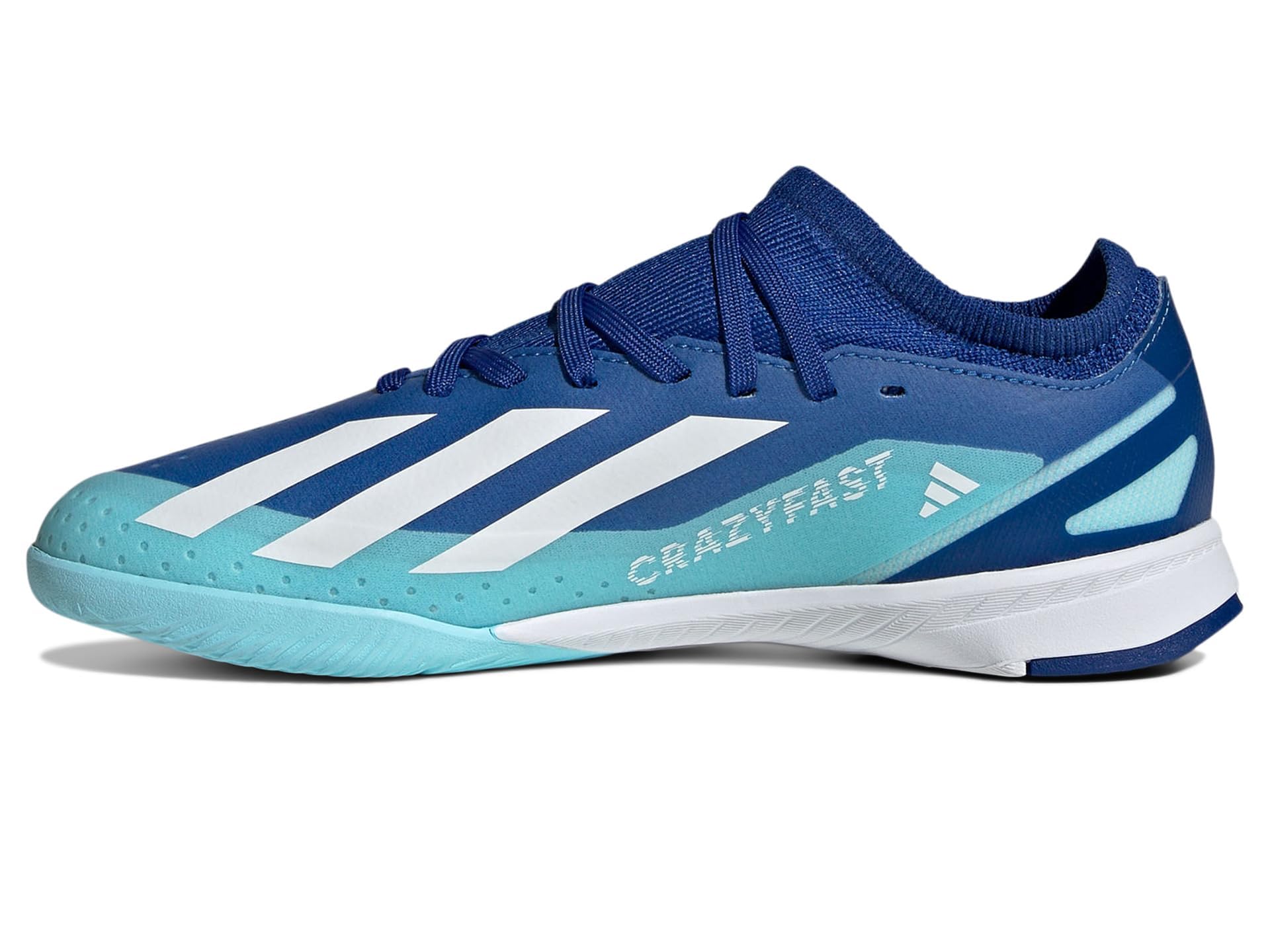 adidas Kids Boys X Crazyfast.3 Indoor Soccer Cleats Indoor - Blue - Size 12.5 M