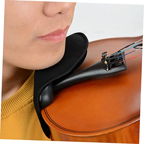 ERINGOGO 7 Pcs Violin Chin Rest Violin Stand Violin Shoulder Pad Violin Chin Cloth Violin 4/4 Violin Shoulder Rest Pad Violin Chin Mat Violin Mute Violin Supplies Cotton Pad Foldable Rubber