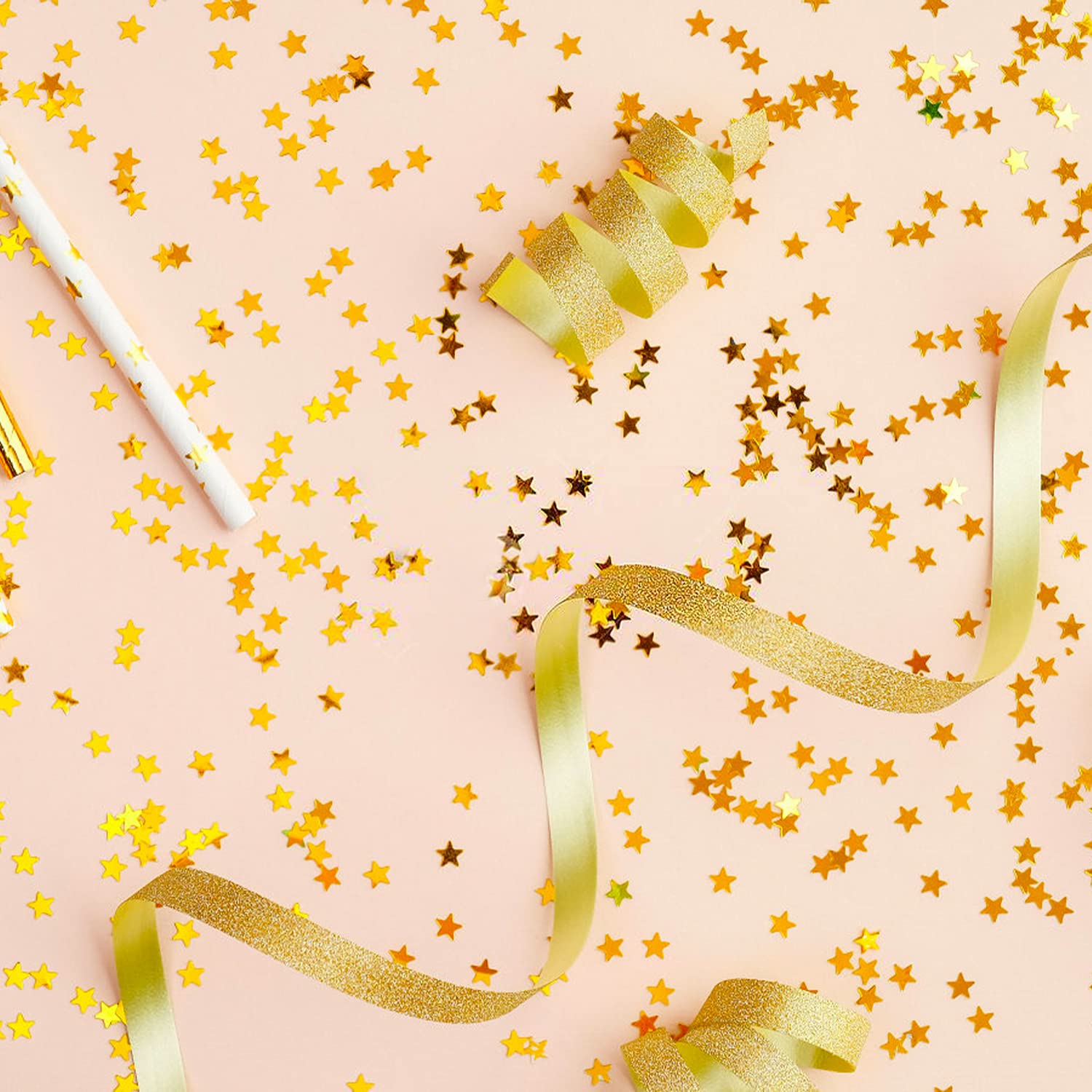Lainrrew 100 g/ 3.53oz Star Confetti Star Table Confetti Metallic Foil Glitter Star Sequins Table Scatter Balloon Confetti for Birthday Wedding Christmas Festival Party Decorations, 0.27"