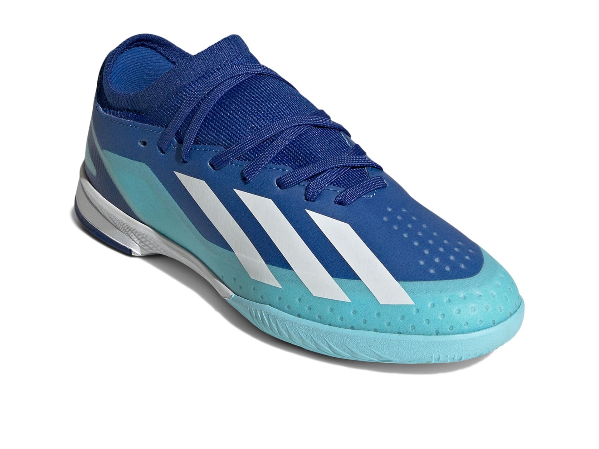 adidas Kids Boys X Crazyfast.3 Indoor Soccer Cleats Indoor - Blue - Size 12.5 M