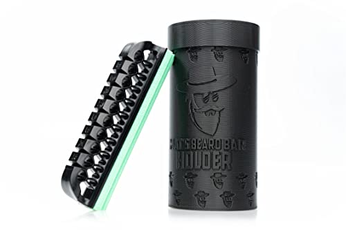 Mat's Beard Bar® & Holder Pro (Version 2.0) - FLEXIBLE - Clean Up Beard Trimmings from Sinks and Countertops After Shaving - Best Gifts For Men - Made in USA