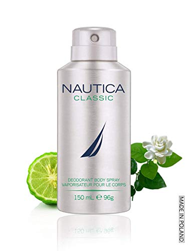 Nautica Deodorant Body Spray for Men, Classic, 5 Ounce