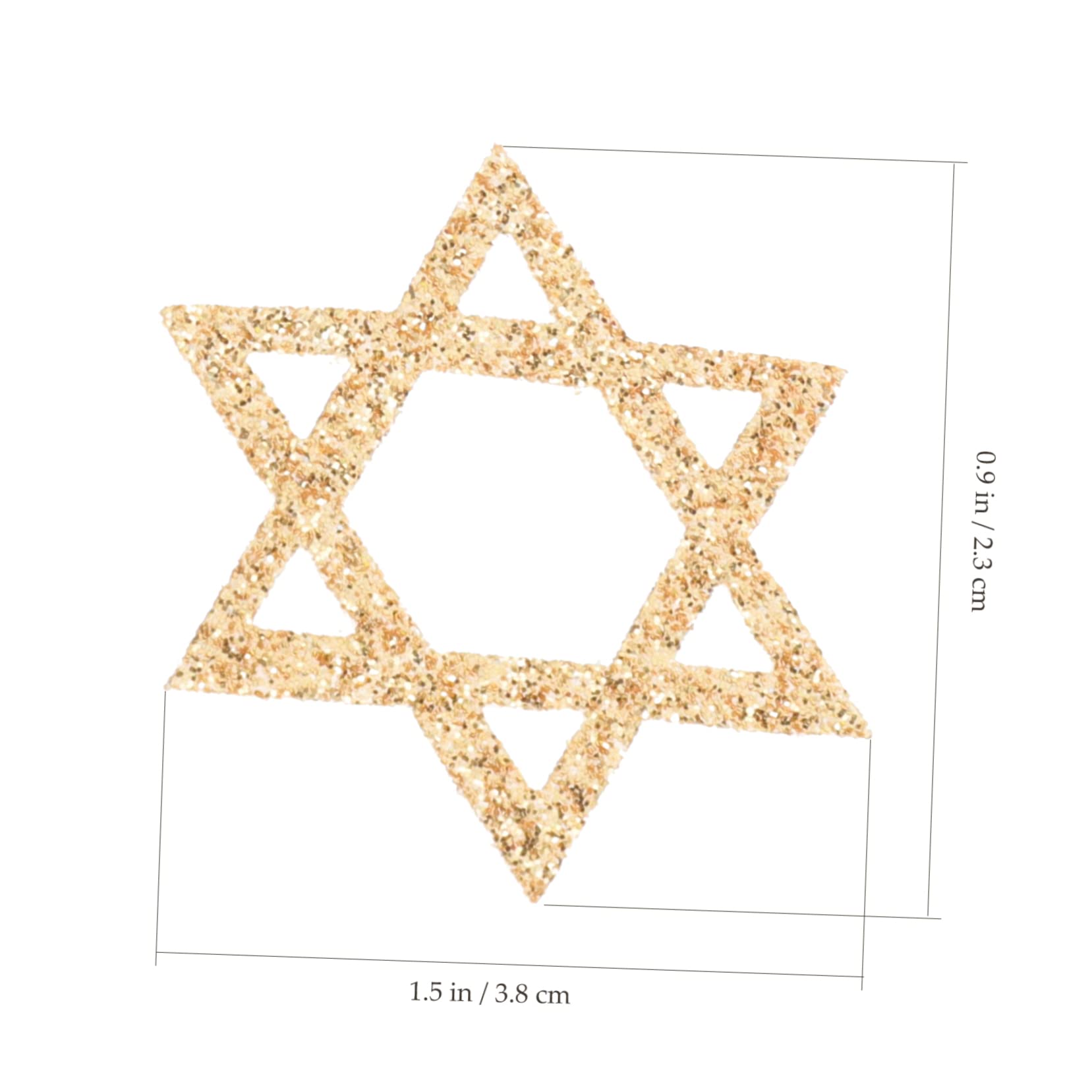 NOLITOY Party Table Decor 150 Pcs Hanukkah Decoration Accessories Christmas Non-woven Fabric Star Sequins