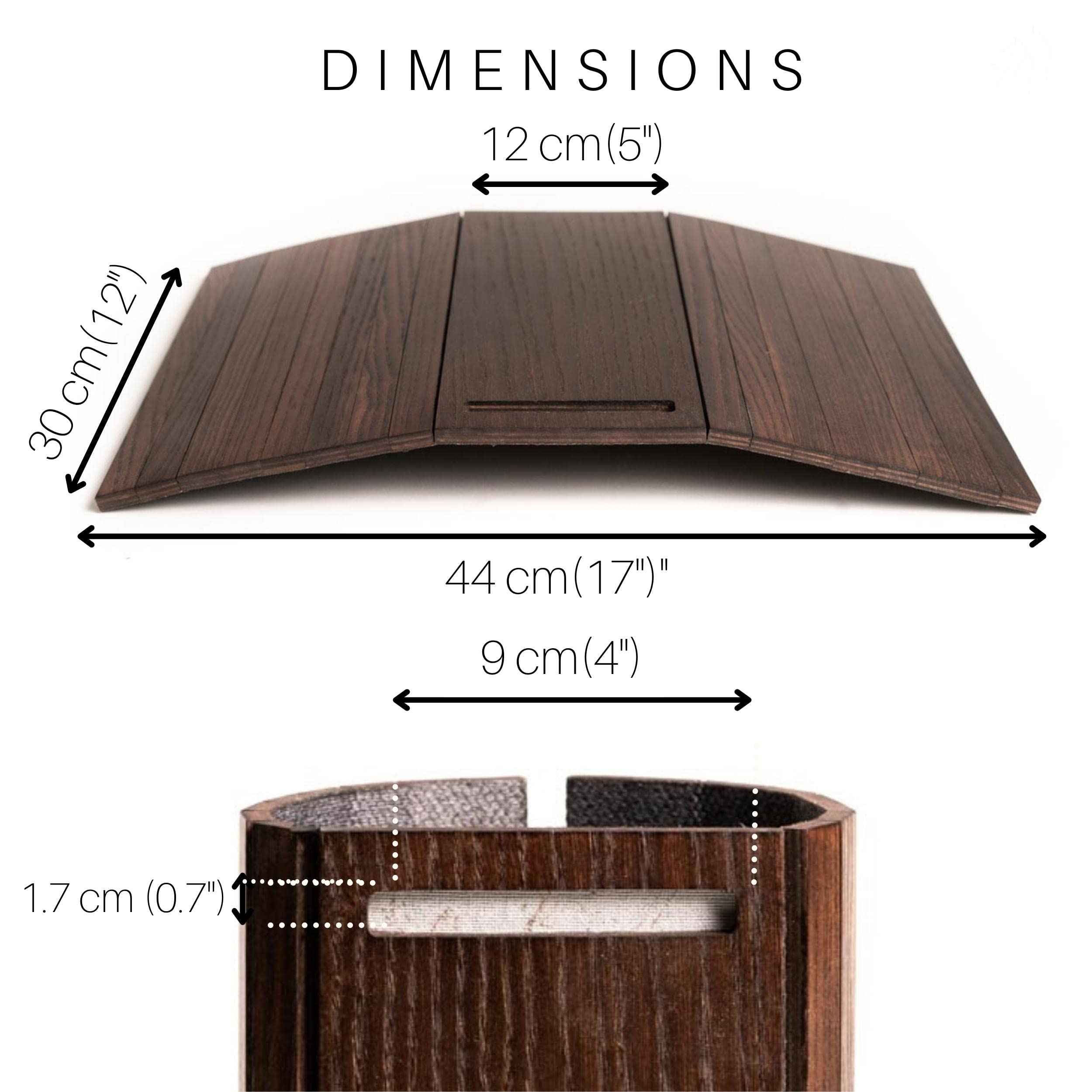 Sofa arm Tray Table Couch Bedside Wood Coaster Coffee Cup Foldable armrest Caddy end Protector Folding Living Room Furniture mat tv Chair Tables Trays with Phone Holder (Color 4.Blue-Grey)