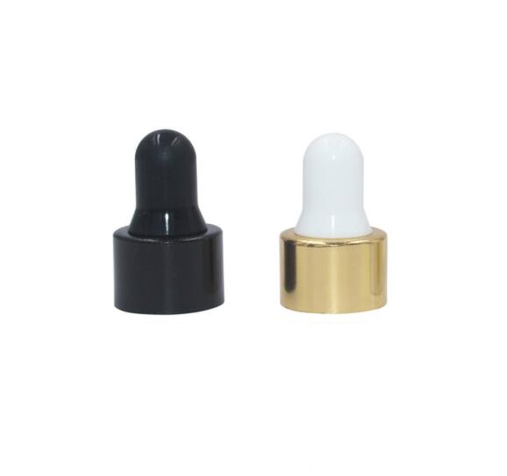 Wresty 2ml(5/8 Dram) Small Mini 15 Pcs Clear Glass Dropper Bottles Essential Oil Vials Travel Refillable DIY Cosmetic Sample Container Liquid Perfume Eye Droppers Bottle (gold cap)