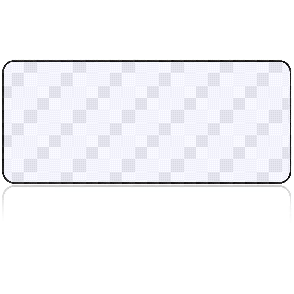 Qisan Large Gaming Mouse Pad Extended Size Mousepad for Computer Desktop PC Laptop 31.5"x11.8"x0.15" Keyboard Pad Desk Pad with Anti-Slip Rubber Base | Large Desk Mat for Keyboard and Mouse-White