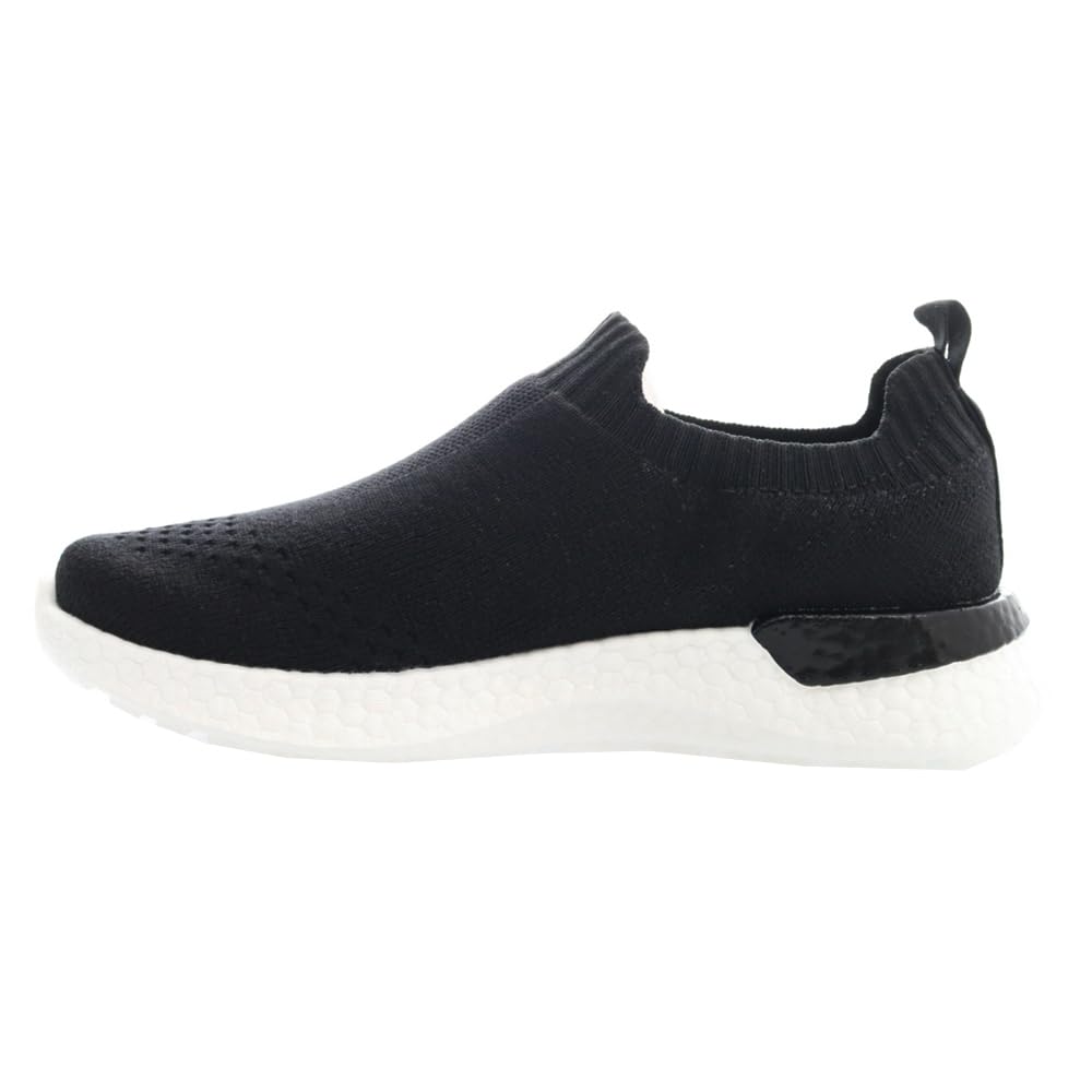 Propét Women's B10 Unite Slipon Sneakers, Black, 13 X-Wide US